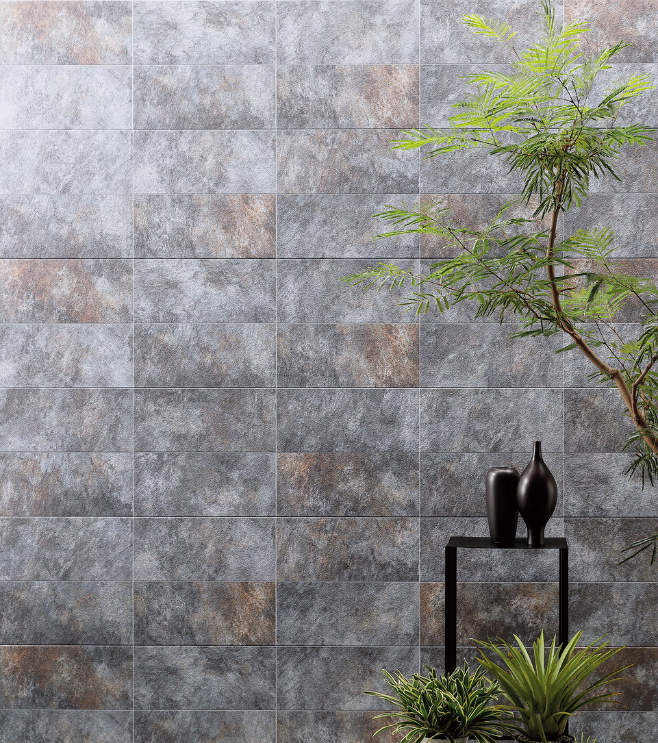 石の大判タイルのような意匠の窯業系サイディング - 製品ガイド：建築・住宅：日経クロステック Active